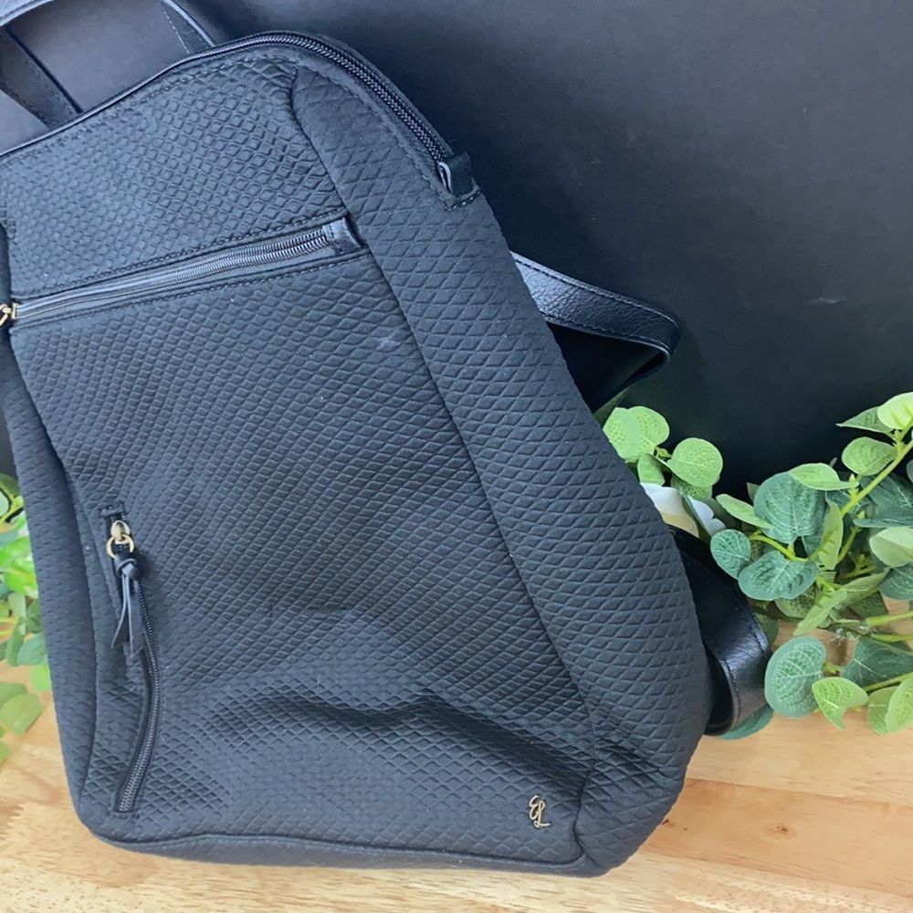 Elliott Lucca Quilted Black Olvera Metro Backpack - Gem